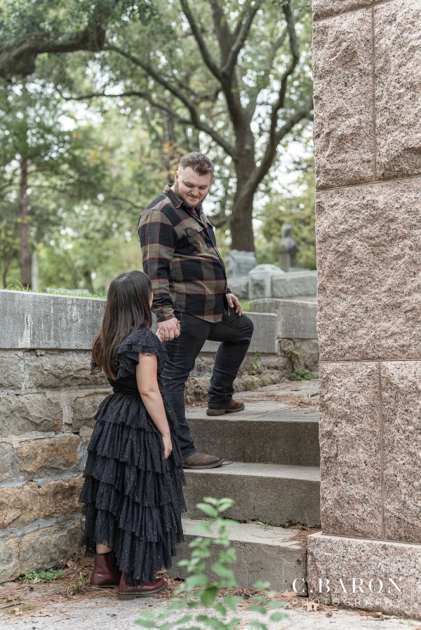 Gothic Engagement Session at a Cemetery in Houston, Texas – Houston ...